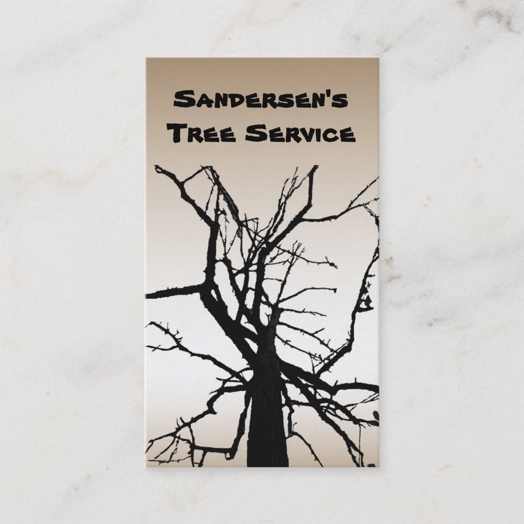 Tree Service Business Card | Zazzle