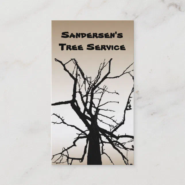 Tree Service Business Card | Zazzle