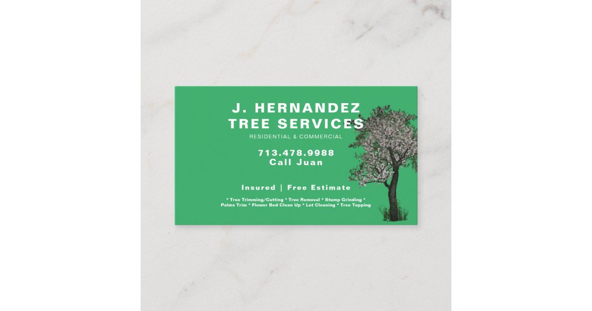 Tree Service Business Card | Zazzle