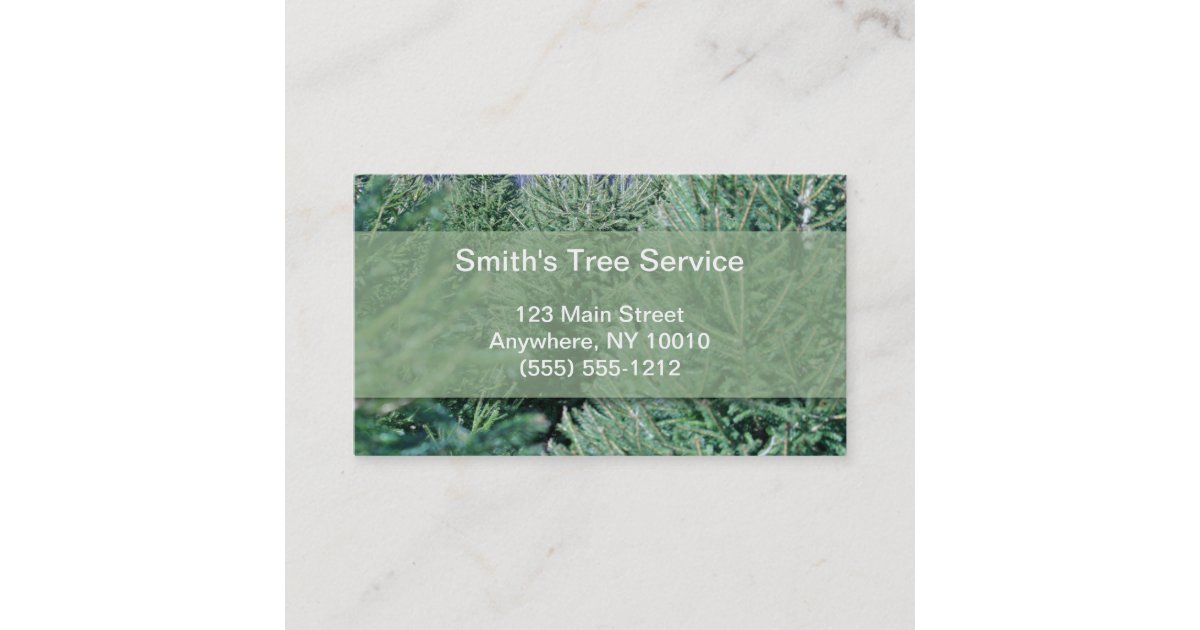 Tree Service Business Card | Zazzle
