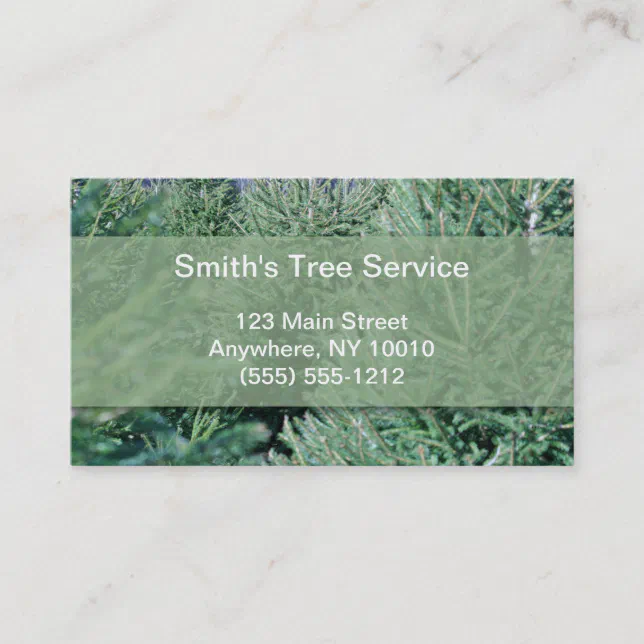Tree Service Business Card | Zazzle