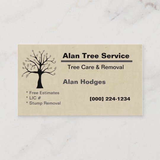 Tree Service Business Card | Zazzle.com