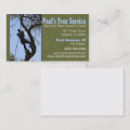 Tree Service Business Card | Zazzle
