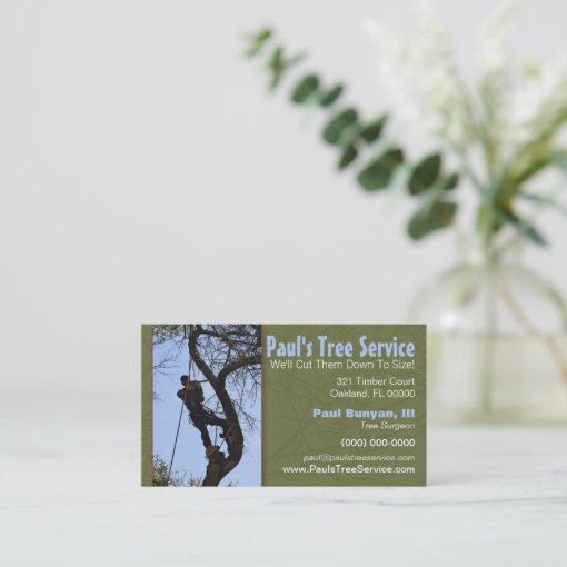 Tree Service Business Card | Zazzle