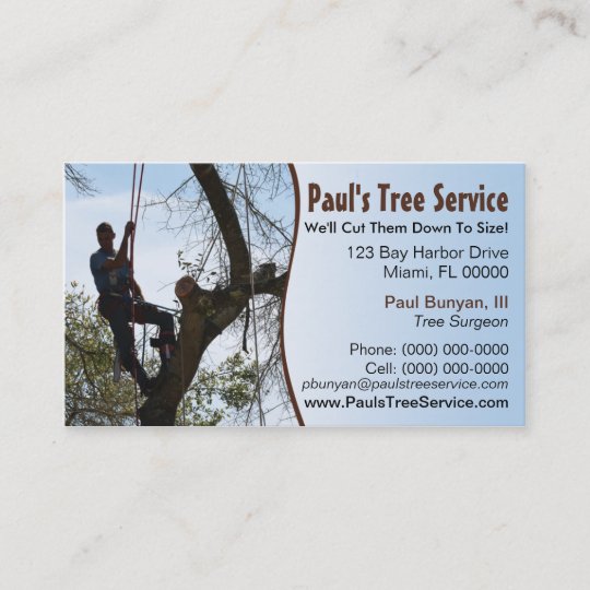 Tree Service Business Card | Zazzle.com
