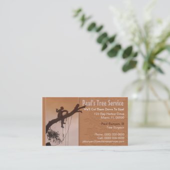 Tree Service Business Card | Zazzle