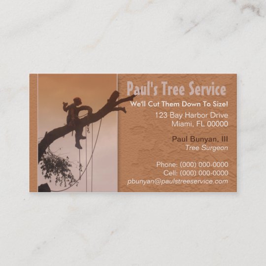 Tree Service Business Card | Zazzle.com