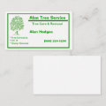 Tree Service Business Card | Zazzle