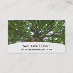 Tree Service Business Card | Zazzle