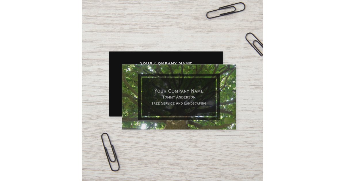 Tree Service Business Cards | Zazzle