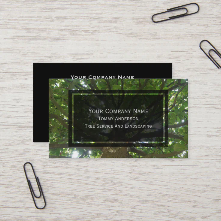 Tree Service Business Cards | Zazzle
