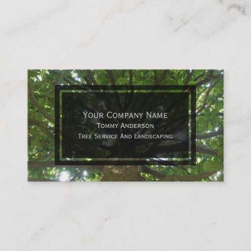 Tree Service Business Cards | Zazzle