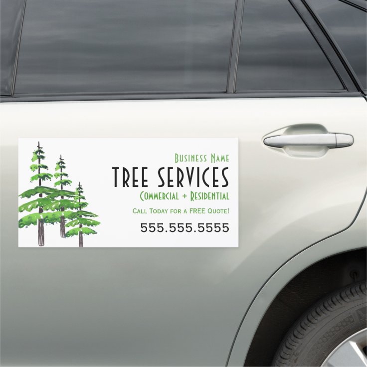 Tree Service Car Magnet | Zazzle