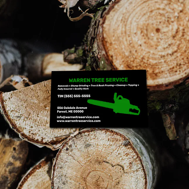 Tree Service Company Business Card | Zazzle