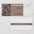Tree Service/Firewood Business Card | Zazzle