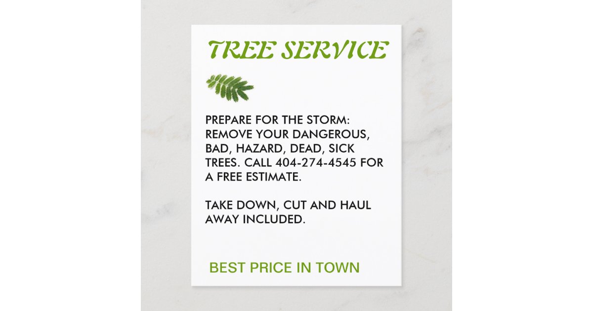 tree service flyer | Zazzle