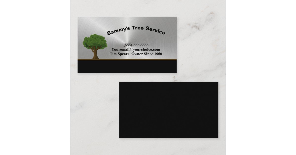 Tree Services Business Card | Zazzle