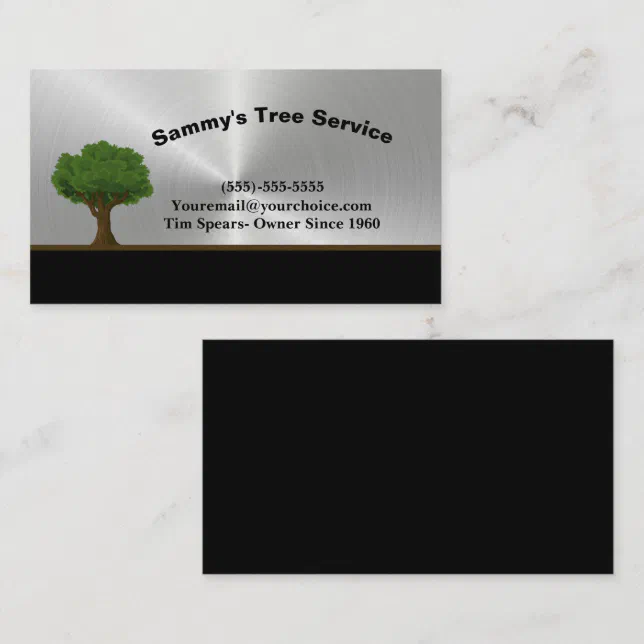 Tree Services Business Card | Zazzle