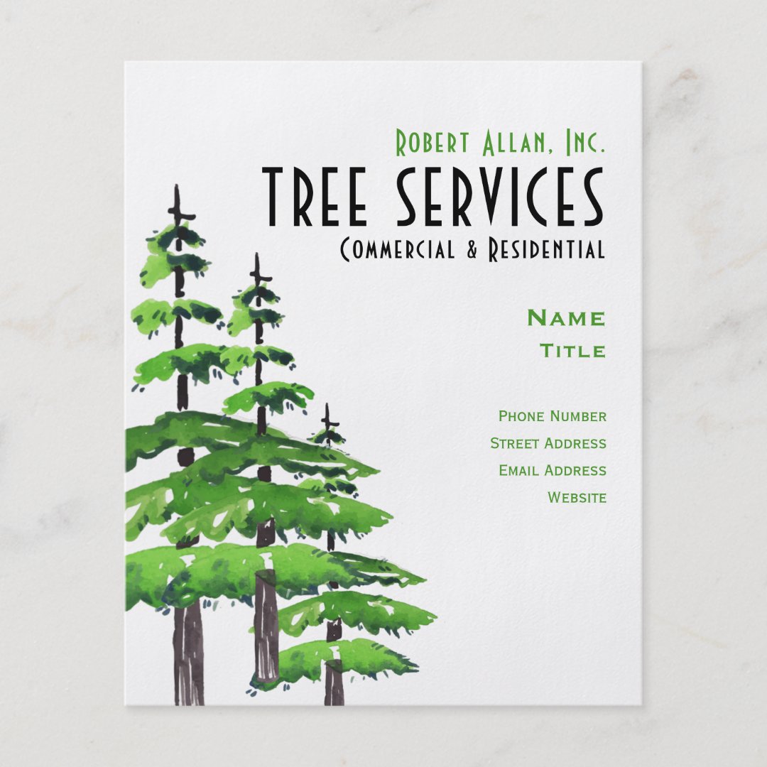 Tree Services Flyer | Zazzle