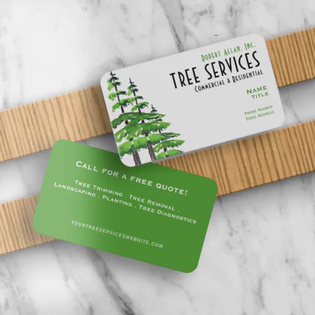 Tree Services Standard, 3.5" x 2.0" Business Card | Zazzle