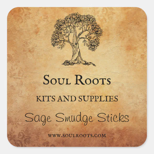 Tree Smudging Stick Product Labels | Zazzle