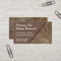 Tree Stump Grinding Removal Felling Business Card | Zazzle