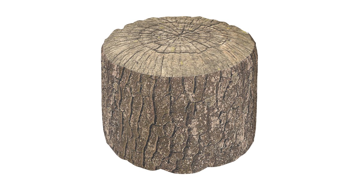 Tree Stump Pouf | Zazzle