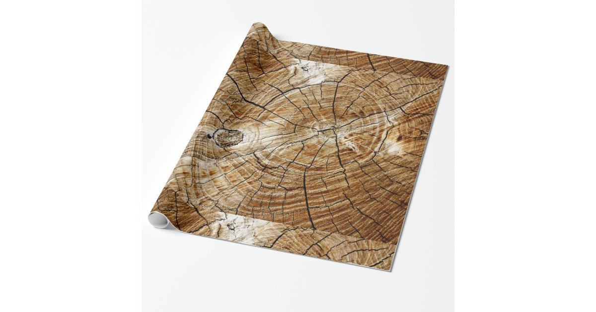 Tree Stump Wrapping Paper | Zazzle