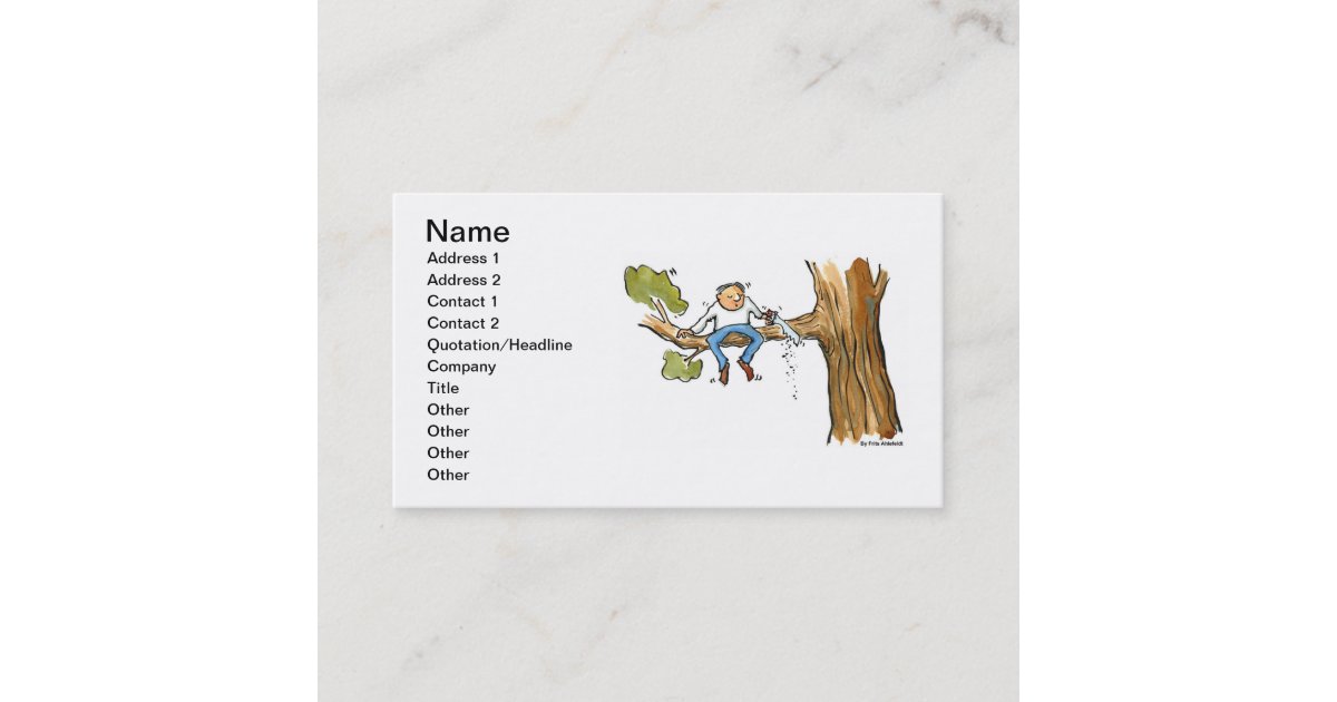 tree surgeon business card | Zazzle