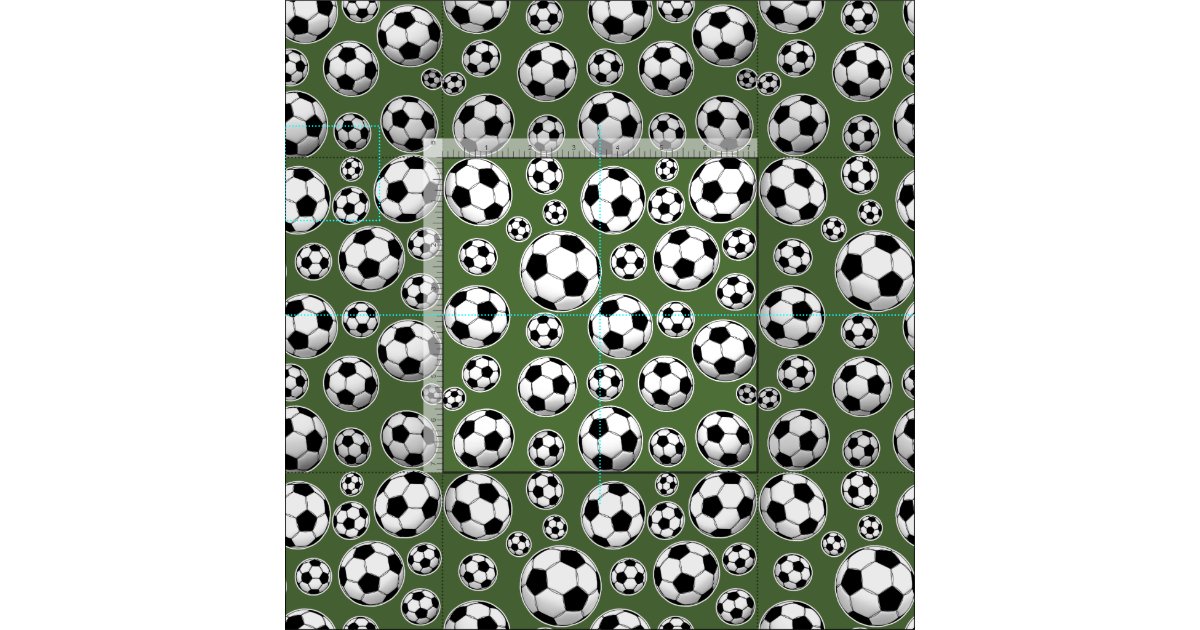 Tree Top Soccer Ball Pattern Fabric | Zazzle