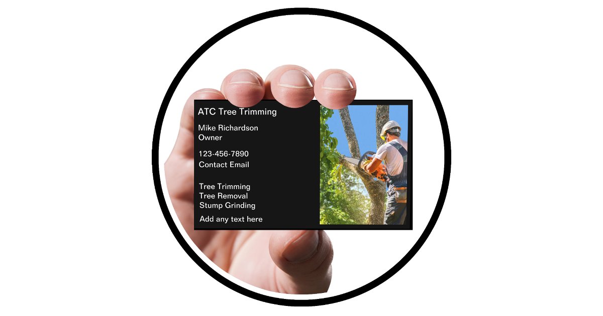 Tree Trimming And Removal Business Cards | Zazzle