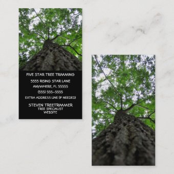 Tree Trimming Business Card | Zazzle