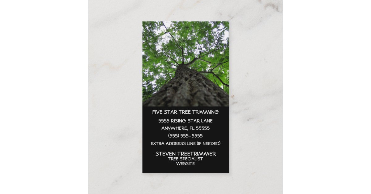 Tree Trimming Business Card | Zazzle