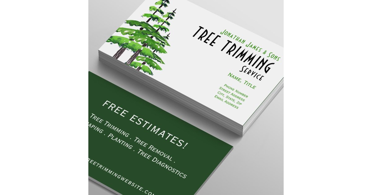 Tree Trimming Business Card | Zazzle