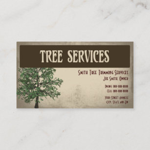 Tree Service Business Cards | Zazzle