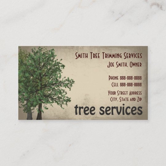 Tree Trimming Care Services Business Card | Zazzle.com