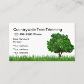 Tree Trimming Landscaping Services Business Card | Zazzle
