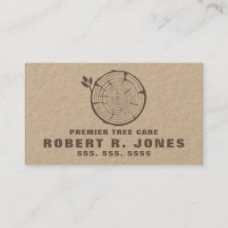 Tree Trimming Service Professional Arborist Logo Business Card | Zazzle