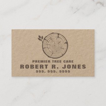 Tree Trimming Service Professional Arborist Logo Business Card | Zazzle