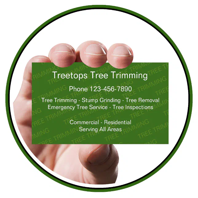 Tree Trimming Services Business Card | Zazzle
