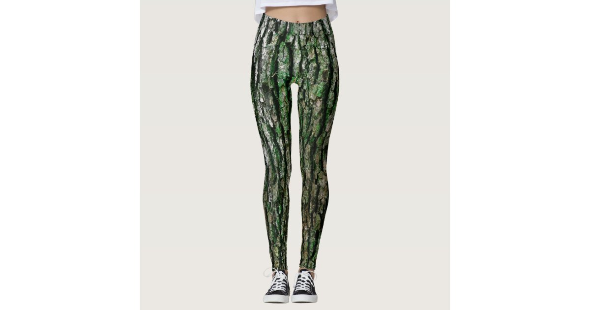 Tree Trunk (Wood Bark) Leggings | Zazzle