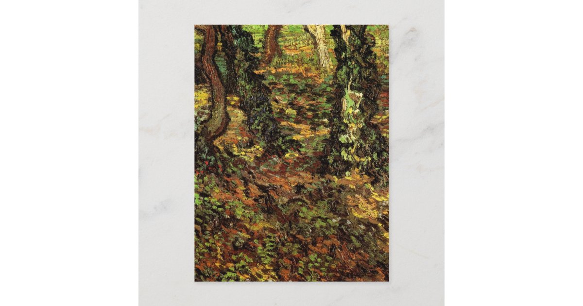 Tree Trunks with Ivy by Vincent van Gogh Postcard | Zazzle