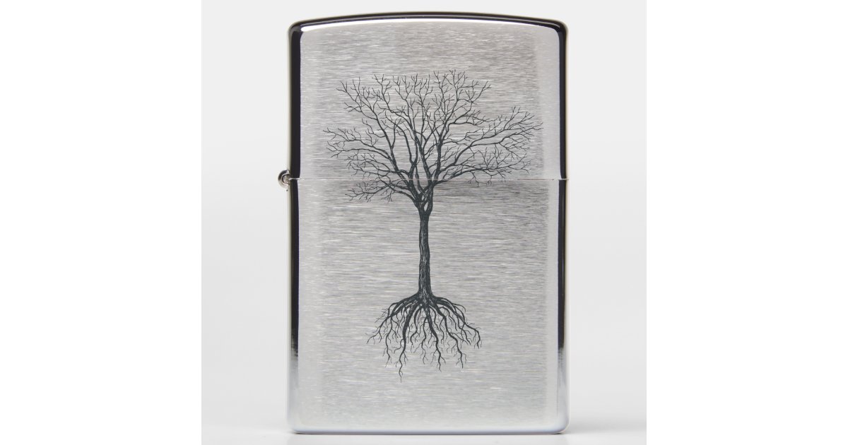 Tree without leaves zippo lighter | Zazzle