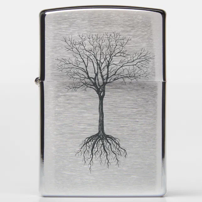 Tree without leaves zippo lighter | Zazzle