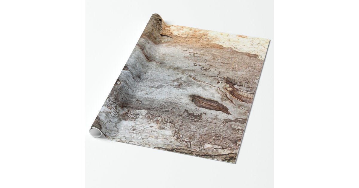 Tree Wood Bark Wrapping Paper | Zazzle