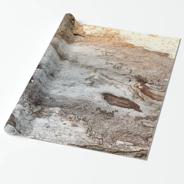 Tree Wood Bark Wrapping Paper | Zazzle