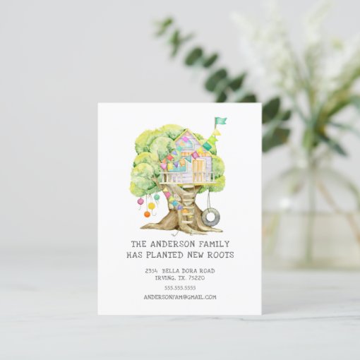 Treehouse Moving Announcement | Zazzle