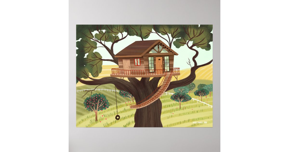 Treehouse poster | Zazzle