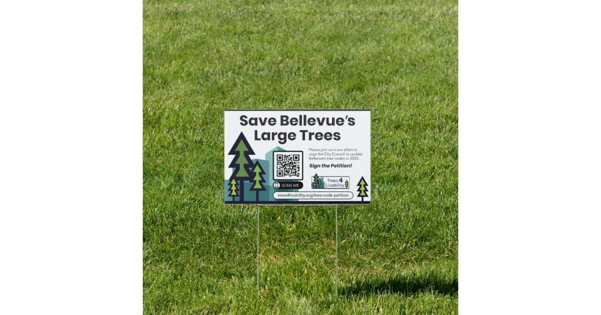 Trees4Livability Yard Sign | Zazzle