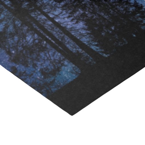 Trees Forest Night Sky Decoupage Tissue Paper | Zazzle